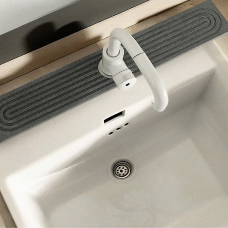 Drying Stone Sink Tray - Super Absorbent Diatomite Stone(Dark Gray)